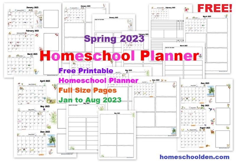 FREE Homeschool Planner for Spring 2023 – Open Edutalk