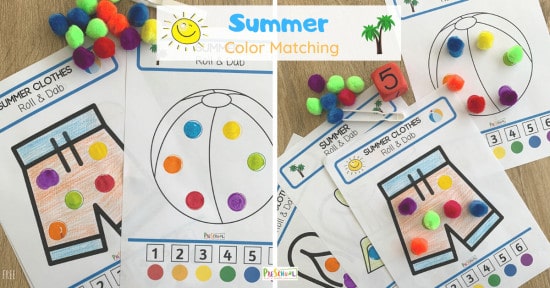 Summer Color Matching Activity – Open Edutalk
