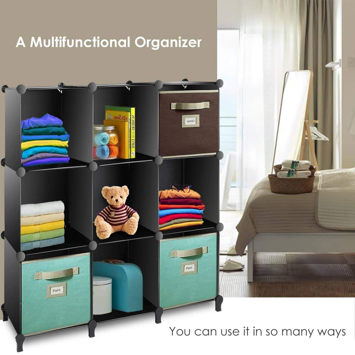 Amazon Tomcare Cube Storage 9 Cube Closet Organizer Shelves – Open Edutalk